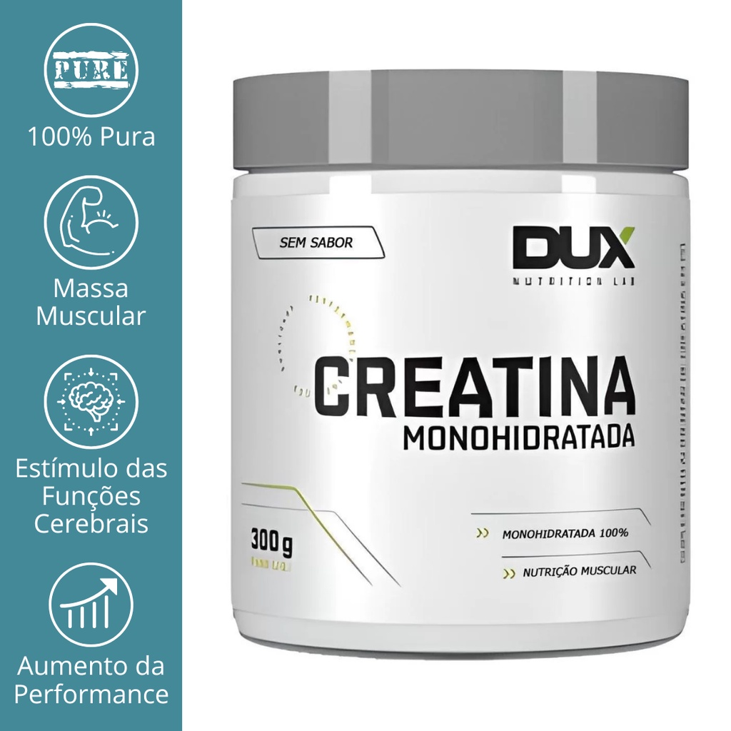 Creatina Monohidratada 300g Dux Nutrition Escorrega O Preço