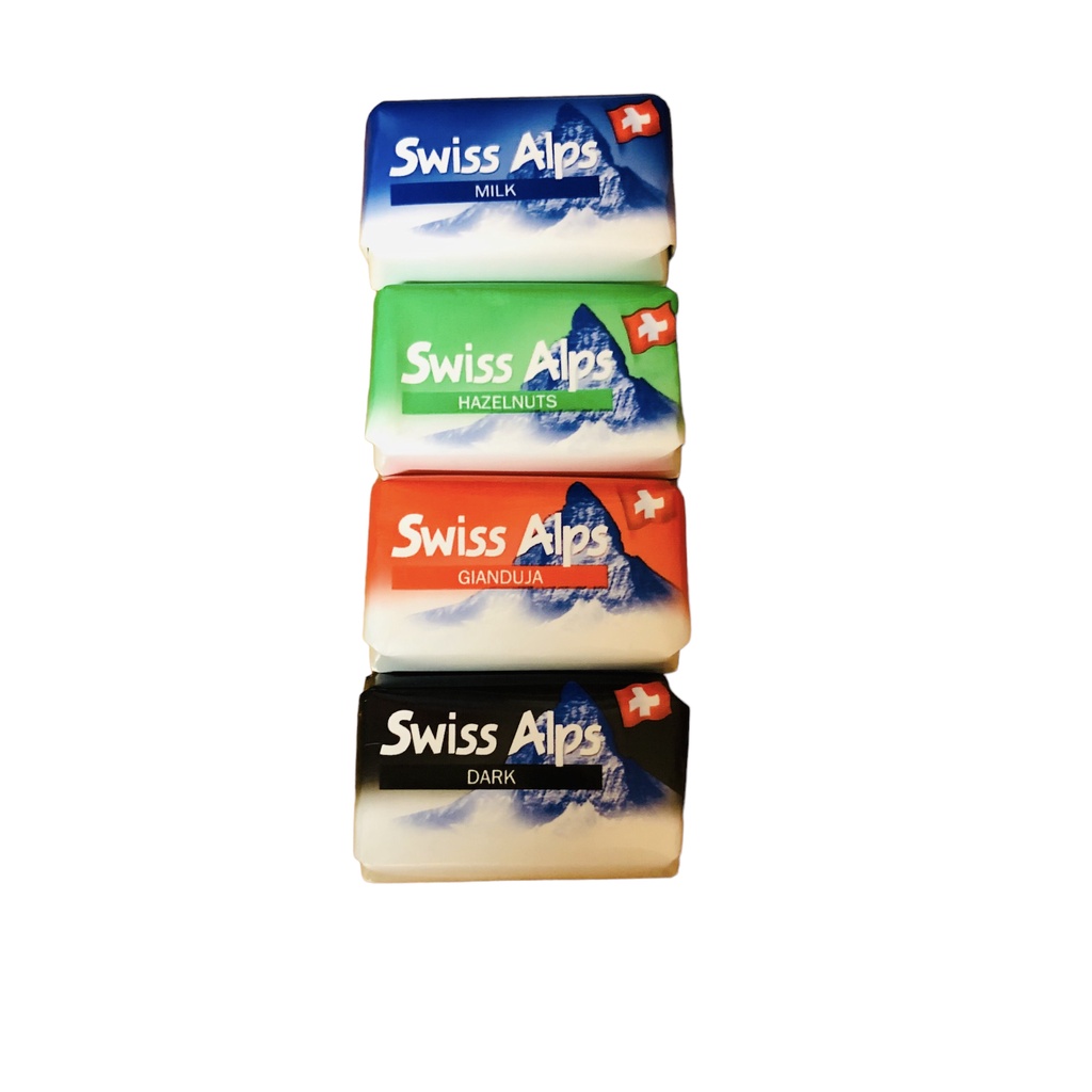 Kit Chocolate Swiss Alps Napolitains Importado Suíça Diversos Sabores ...