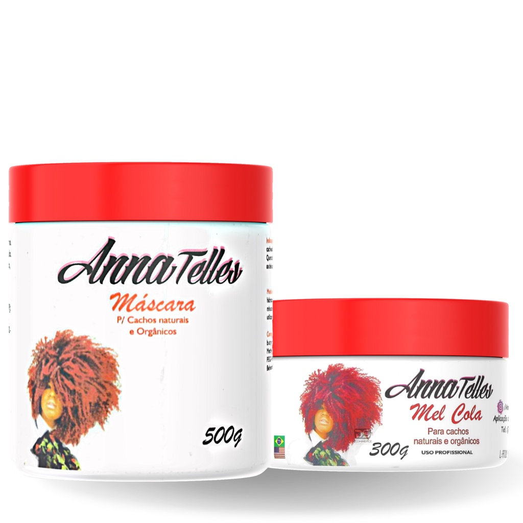 Kit Anna Telles Mel Cola 300g + Máscara 500g | Shopee Brasil