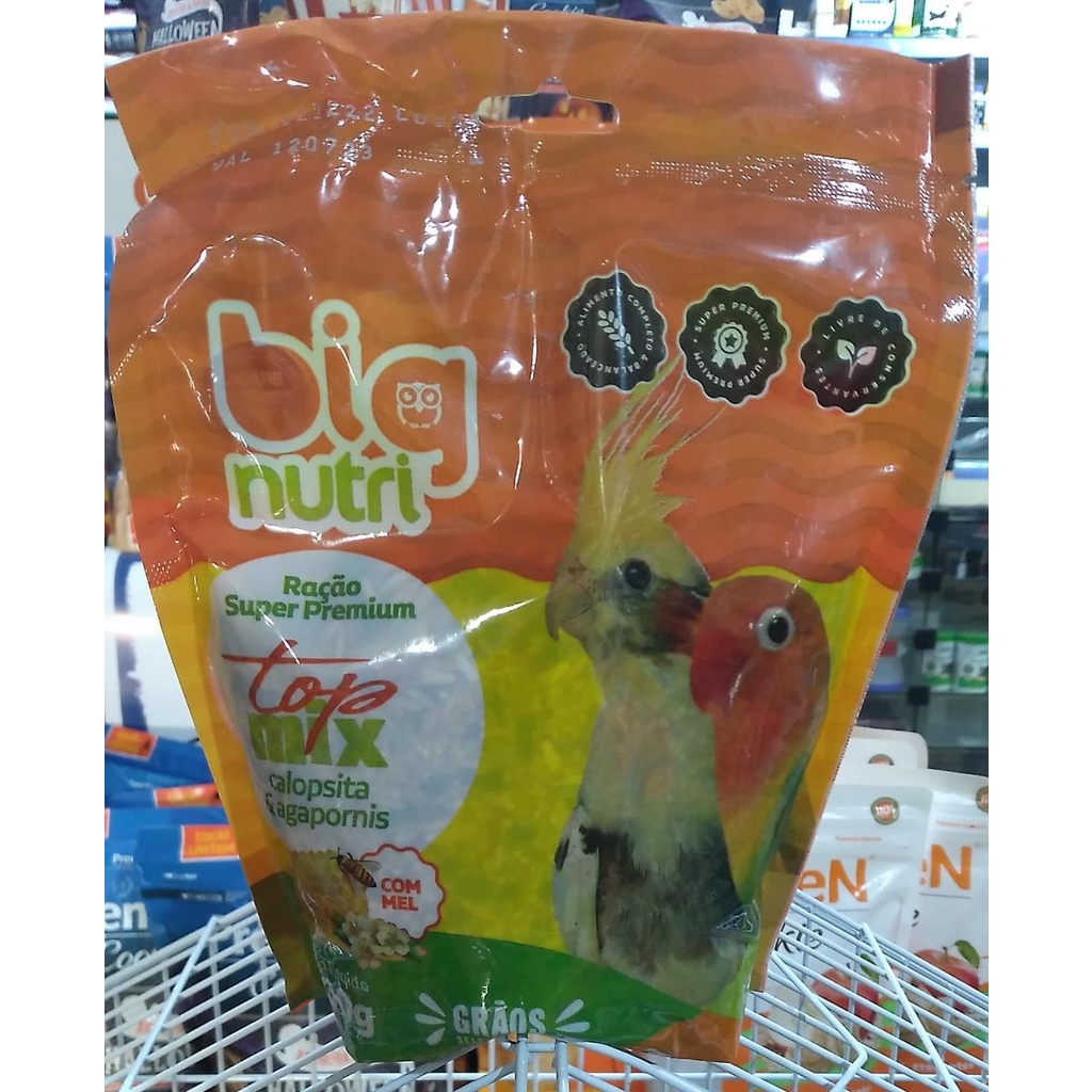 Big Nutri Top Mix Mistura para Calopsita 500g | Shopee Brasil