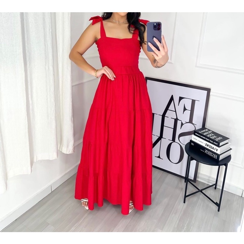 vestido longo | Shopee Brasil
