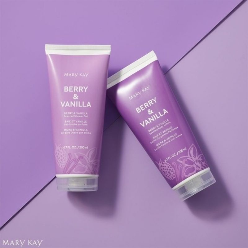 Kit - Gel de Limpeza e Hidratante Corporal Berry Vanilla Mary Kay ...