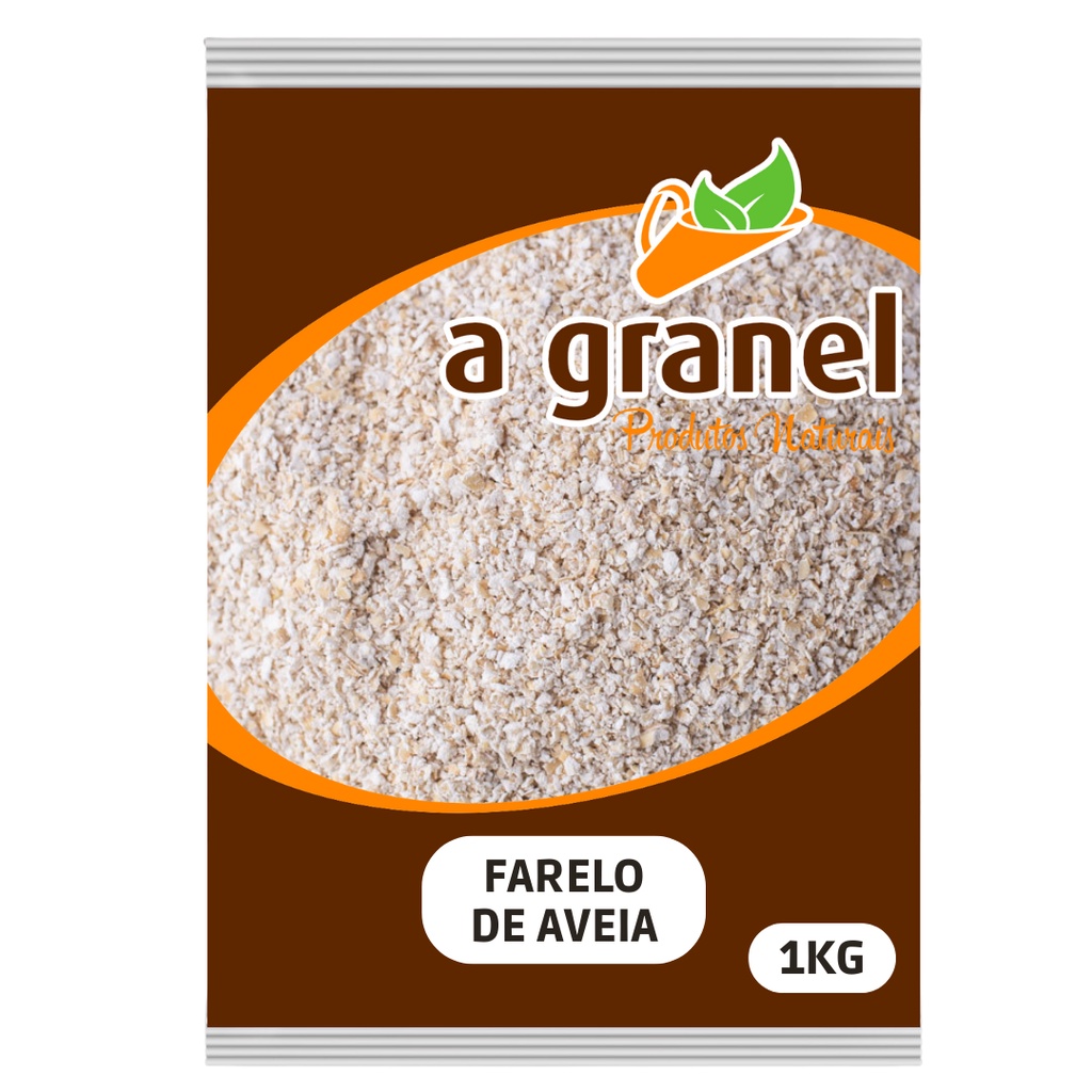 Farelo de Aveia 1Kg - A Granel Produtos Naturais | Shopee Brasil