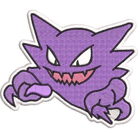 Patch bordado Haunter pokemon termocolante | Shopee Brasil