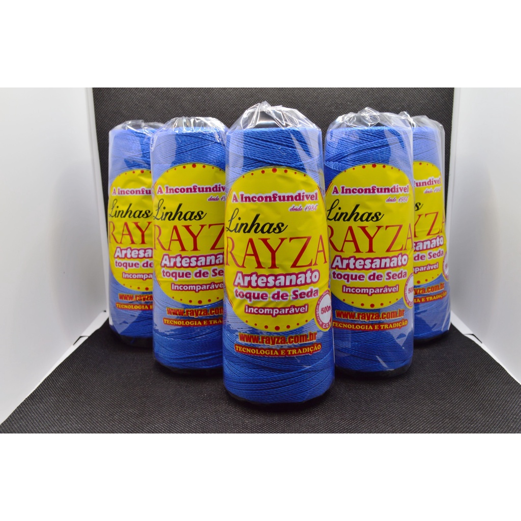 Linhas Rayza Artesanato 98022 Azul Turquesa Pack 5 Un. | Shopee Brasil