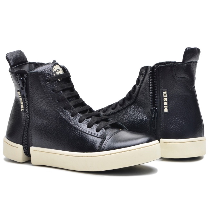 tenis casual couro bota diesel sapatênis social coturno polo | Shopee ...