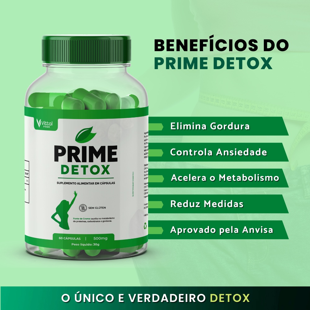 Prime Detox - Suplemento Alimentar - 60 Cápsulas | Shopee Brasil