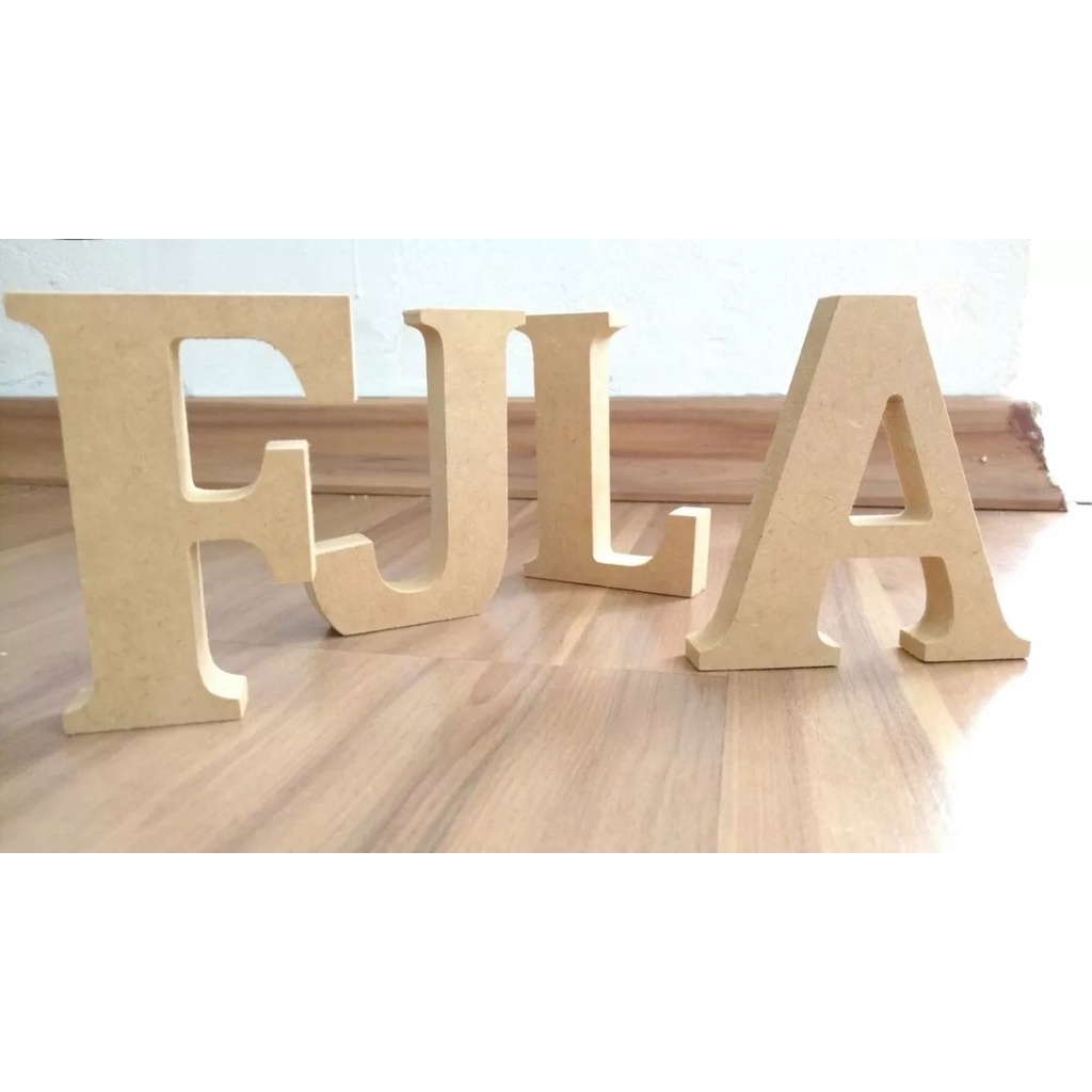 Letra em MDF 7cm 15mm | Shopee Brasil