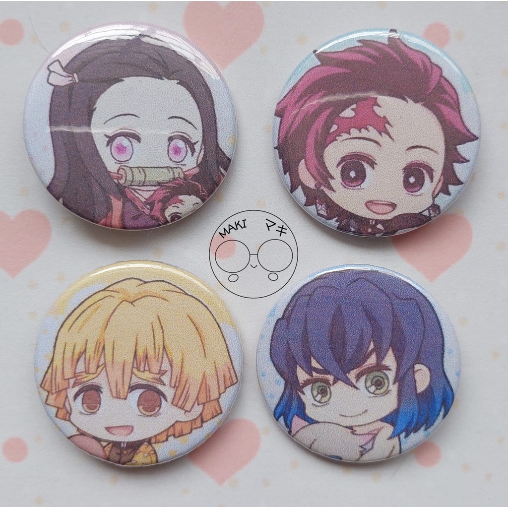 Kit Button Kimetsu No Yaiba - Demon Slayer - Anime | Shopee Brasil
