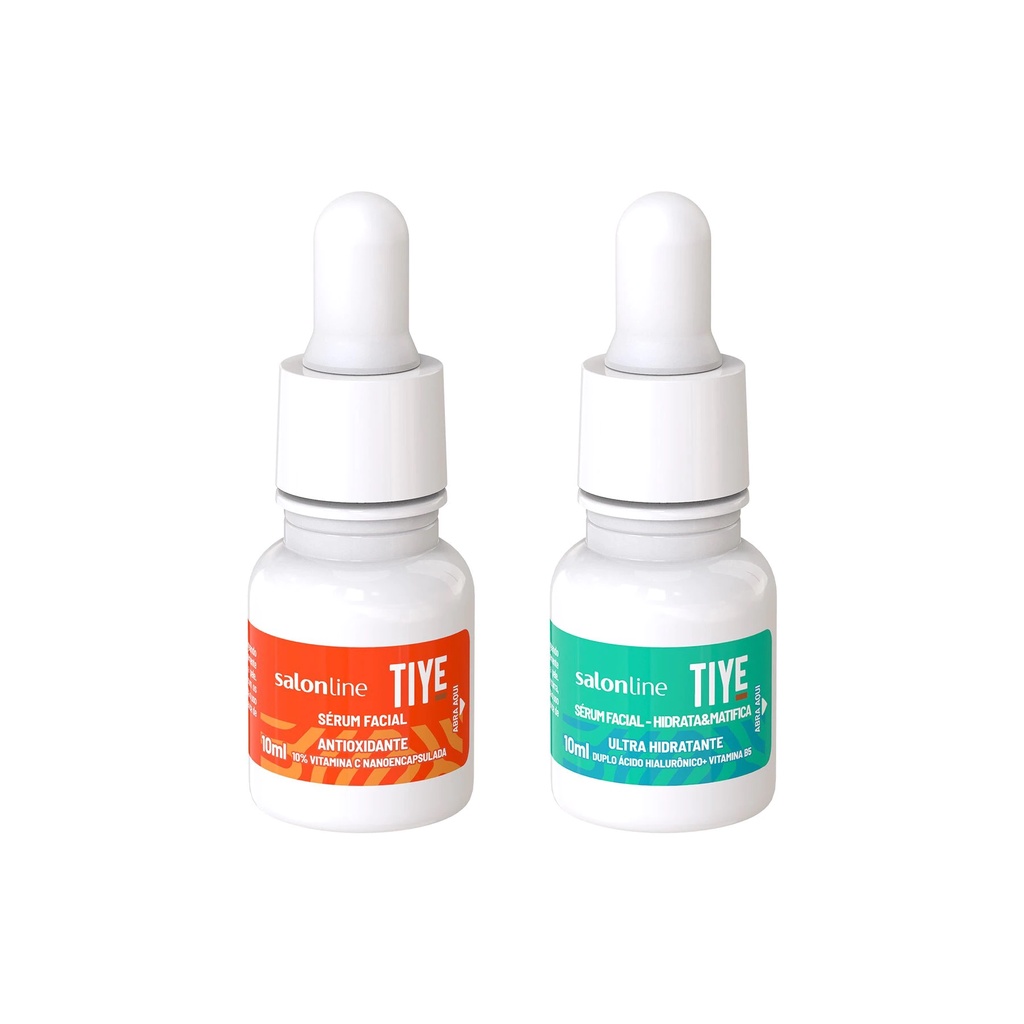 Kit 2 Sérum Tiye Salon Line (Antioxidante 10% Vit C Tiye +Ultra ...