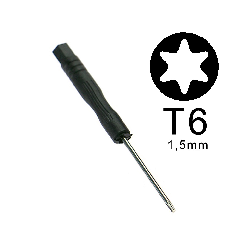 Chave Torx T6 1,5mm toque sem furo | Shopee Brasil