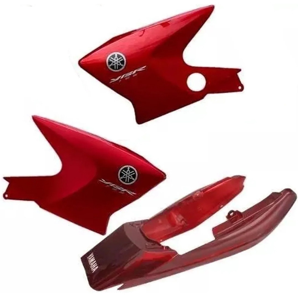 Kit Carenagem Aba Tanque Rabeta Adesivado Ybr 125 Factor 2009 a 2012 | Shopee Brasil