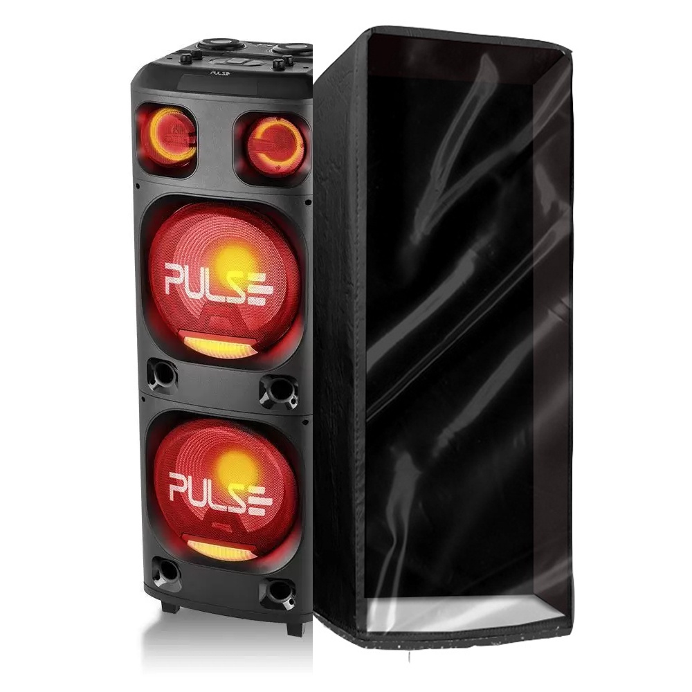 Capa para Som Torre Sp1000 Pulse Frente Transparente Impermeável ...