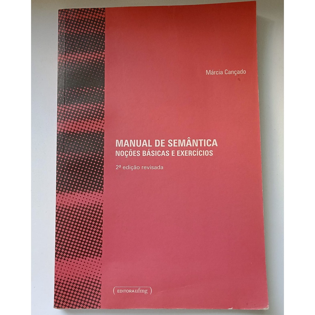Livro Manual de Semântica / Márcia Cançado | Shopee Brasil