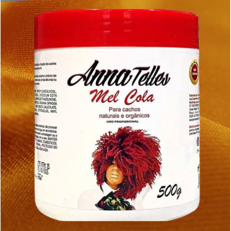Mel Cola Anna Telles fixador hidratante para cabelos 500g | Shopee Brasil