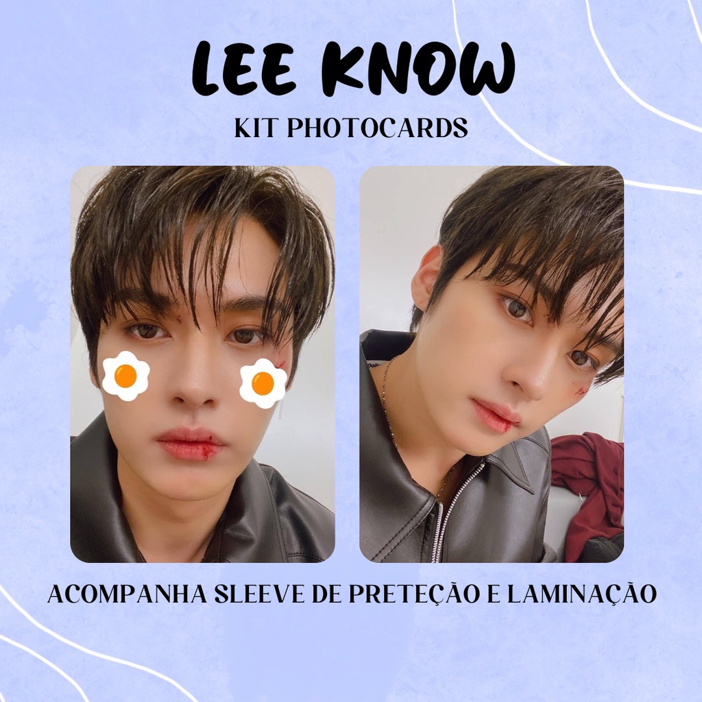 Photocards Lee know frente e verso ** | Shopee Brasil
