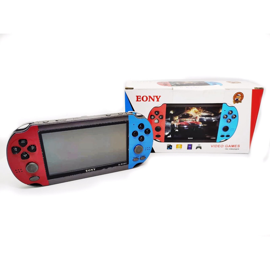 Console psp game retro Eony A-8290 cor vermelho e azul | Shopee Brasil