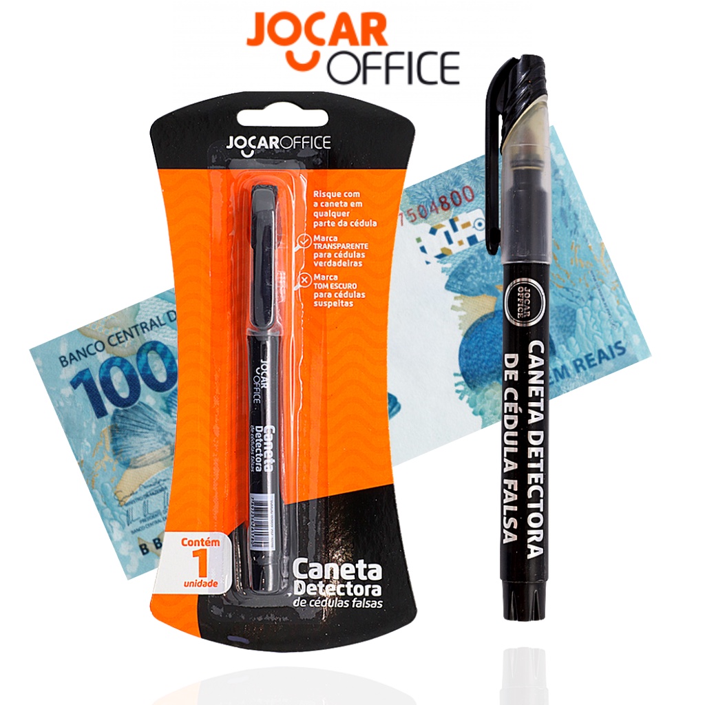 Caneta Detectora de Cédulas Falsas Pega Nota Falsa | Shopee Brasil