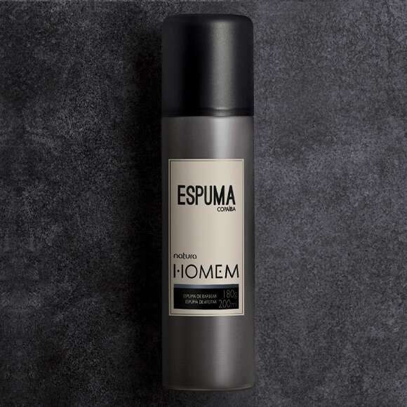 NATURA Espuma de barbear ( natura homem espuma copaíba ) | Shopee Brasil