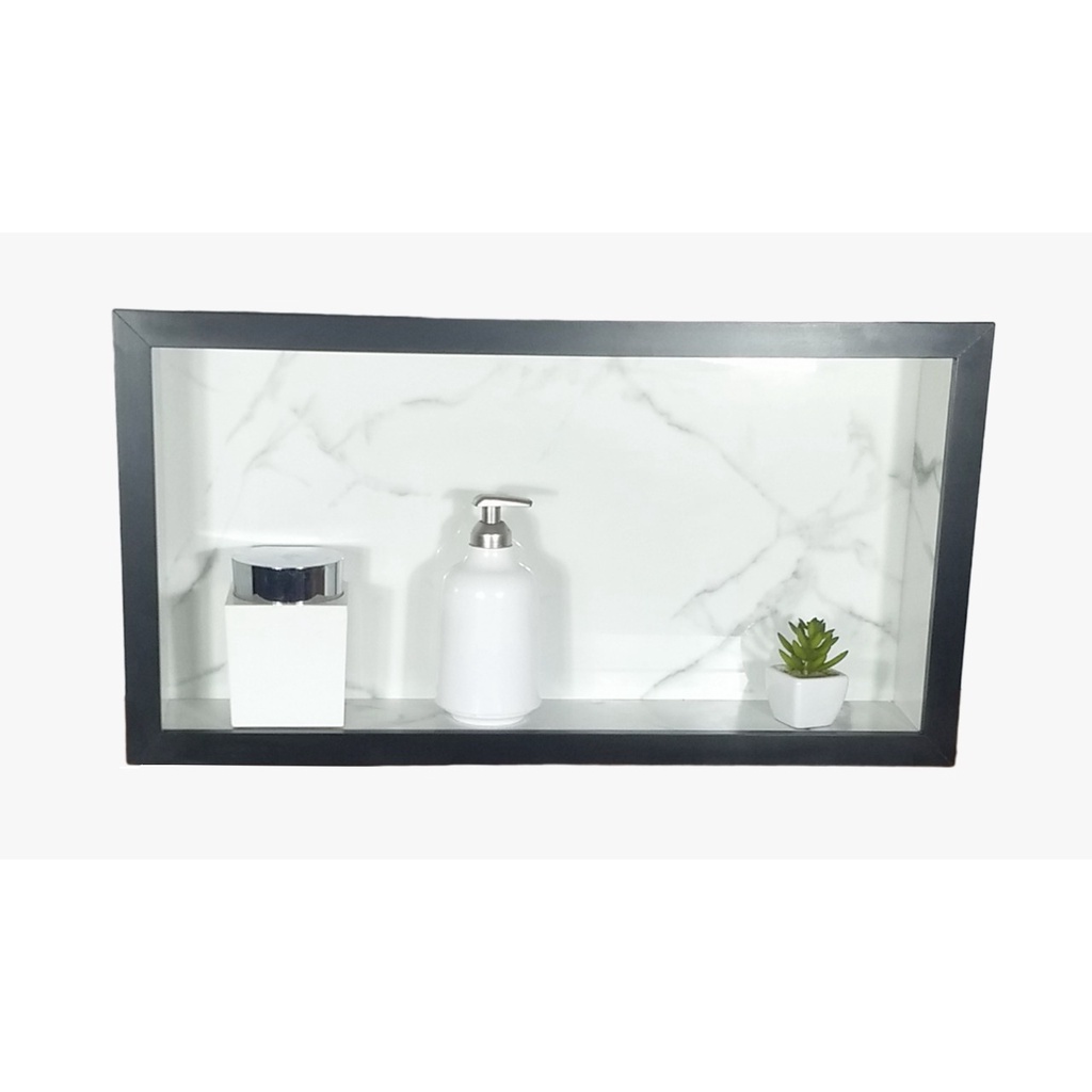 Nicho De Porcelanato 30x50x11cm Com Borda De Alumínio | Shopee Brasil