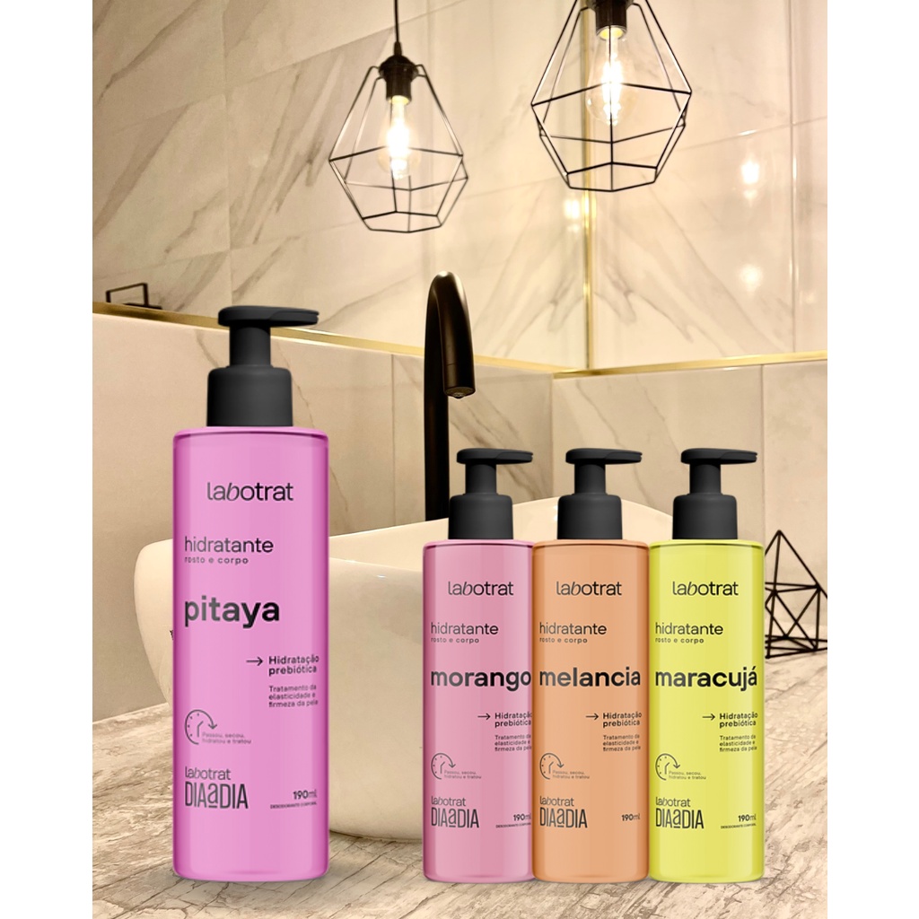 Creme Hidratante Corporal e Facial com Cheiro de Fruta 190ml Labotrat ...