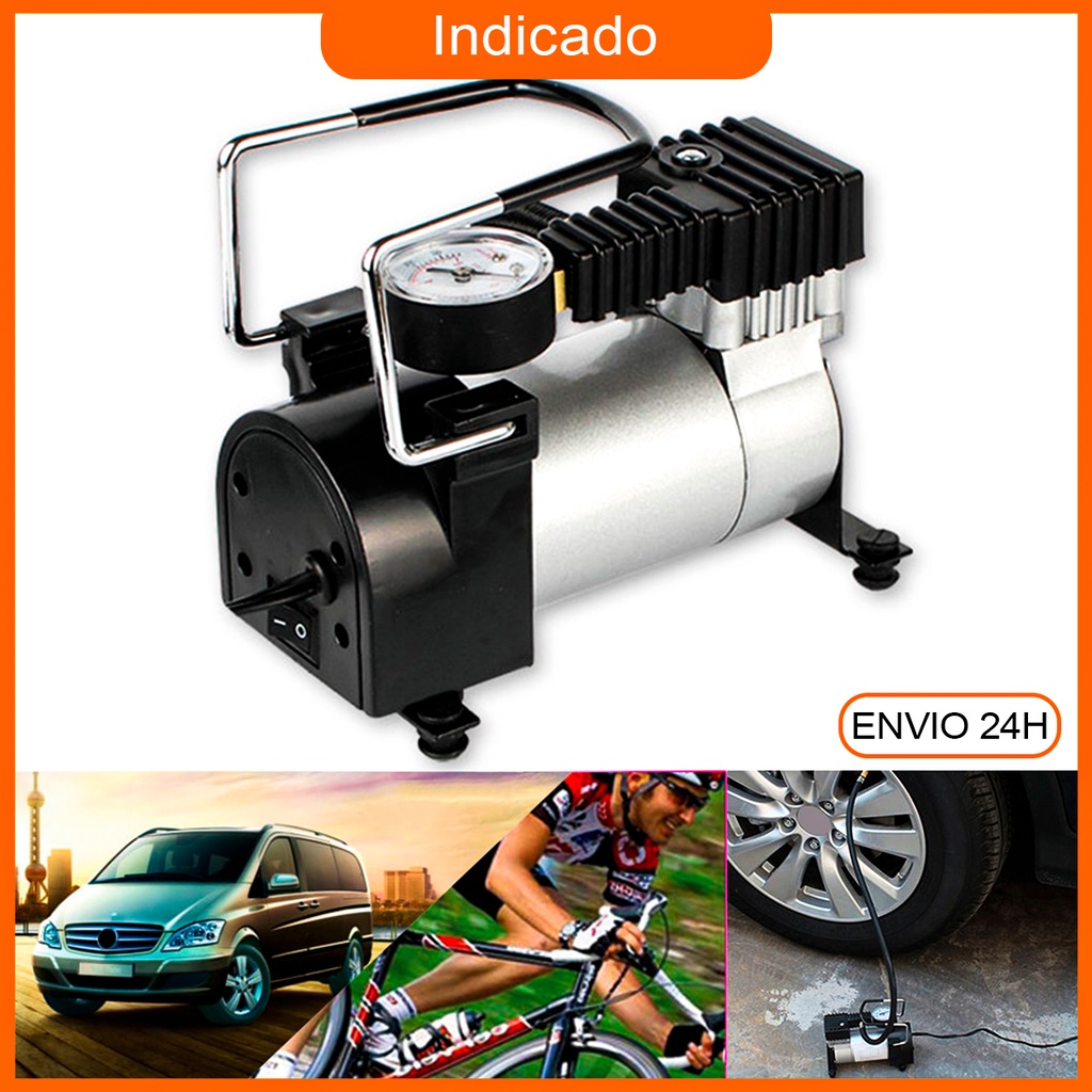 Bomba De Encher Pneu Carro Forte Rápido Tomada Inteligente Veicular Profissional | Shopee Brasil