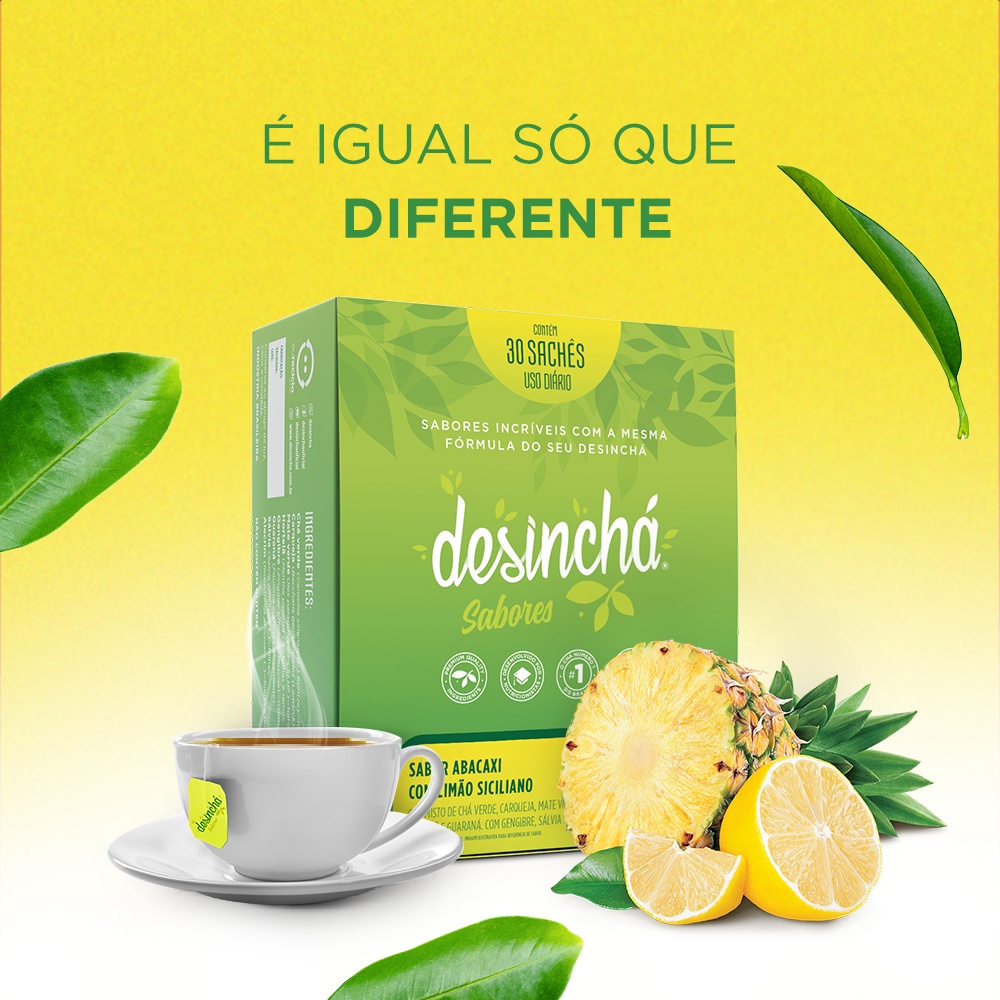 Desinchá Pitaya e Blueberry 30 Sachês - Tetsu Alimentos | Shopee Brasil