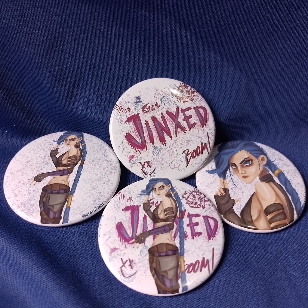 Boton, Pin, Broche ARCANE LEAGUE OF LEGENDS LOL • Jinx | Shopee Brasil