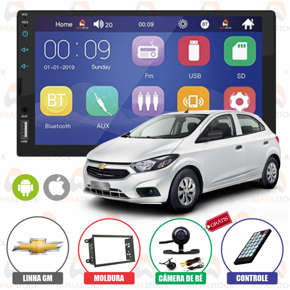 Central Multimidia Onix 2013 Á 2016 Onix Joy 2017 Á 2021 Camera De Ré Bluetooth Espelha | Shopee ...