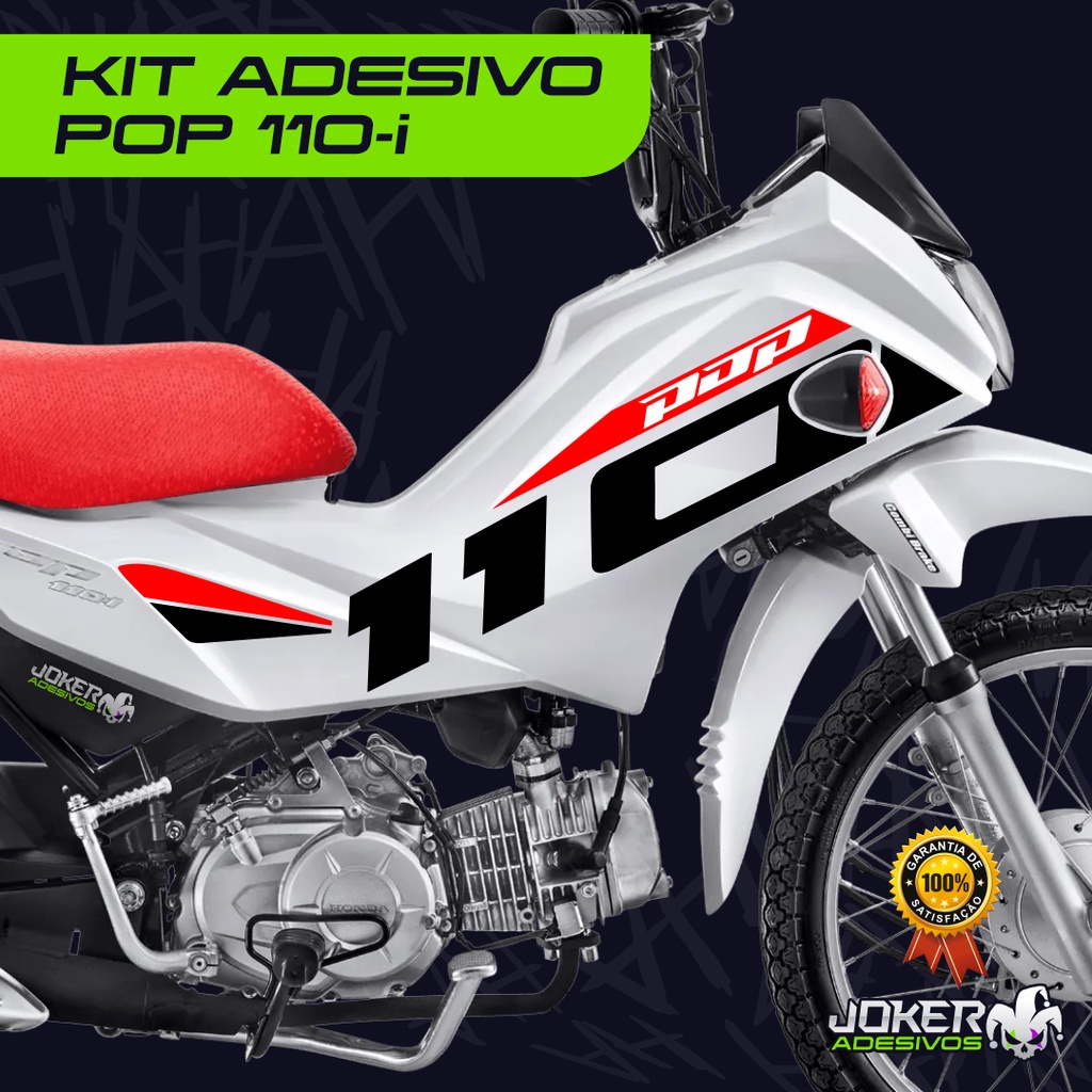 Kit Adesivo Personalizado Pop 110 110i Modelo 2 | Shopee Brasil