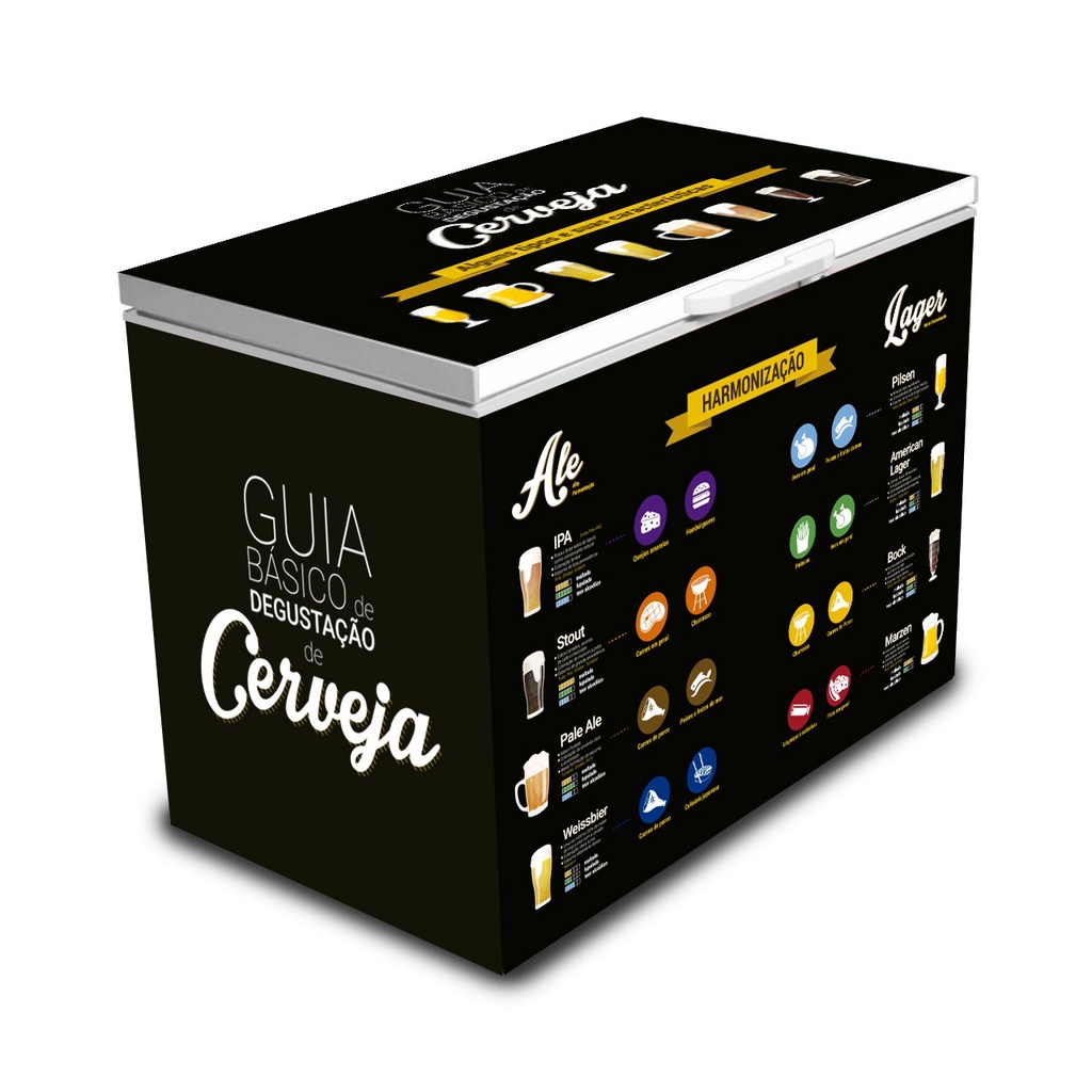 Adesivo Envelopamento Freezer Horizontal Guia Cerveja 110x85x70cm ...
