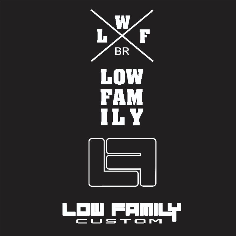 Adesivo Low Family Custom - Kit Com 04 Adesivos - Carro Rebaixado ...