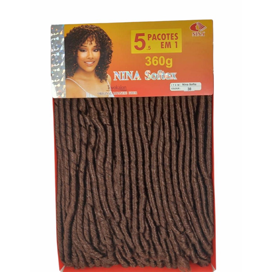 Cabelo Sintético Original Nina Softex Crochet Braids - Pacotão Cor 30 - CARAMELO | Shopee Brasil