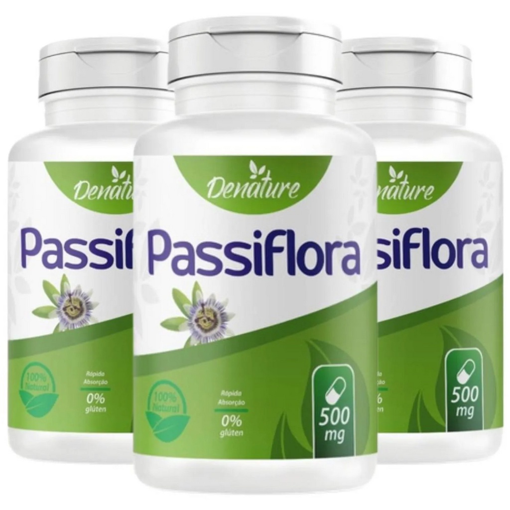 KIT 3 PASSIFLORA 100 CAPS - DENATURE | Shopee Brasil