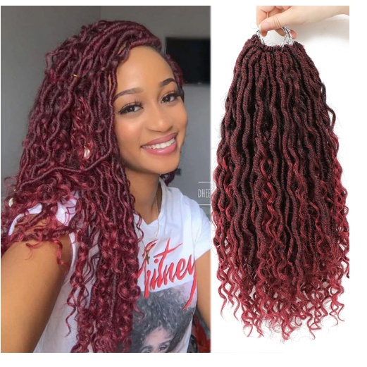 Cabelo Goddess Faux Locs cacheado | Shopee Brasil