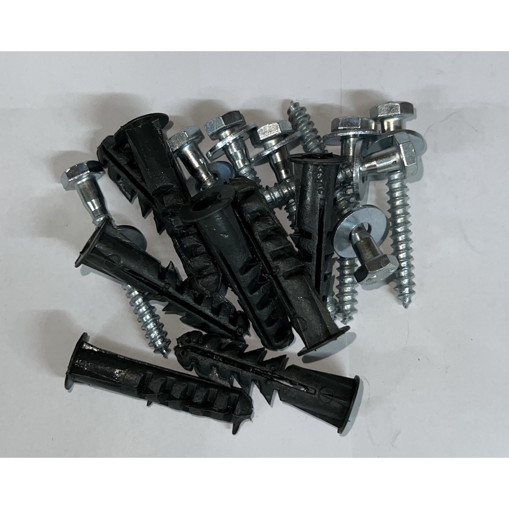 KIT 25 PARAFUSOS SEXTAVADO 1/4X50 ARRUELA E BUCHA 10MM | Shopee Brasil