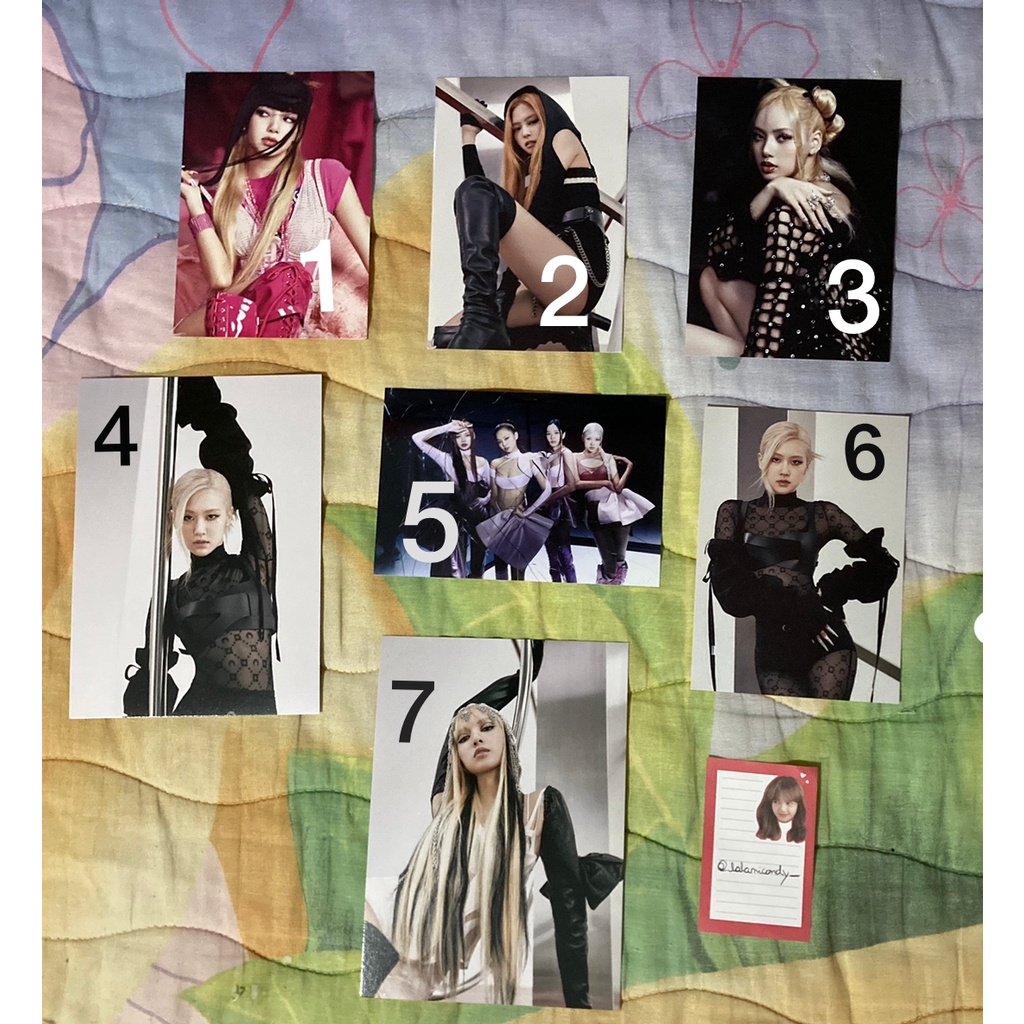 Postcards Blackpink Official Born Pink Lisa Rosé Jennie Oficial ...