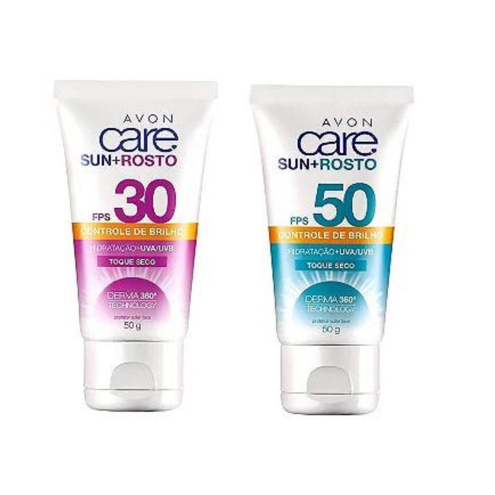 Protetor Solar Facial Care SUN+ Avon - 50g | Shopee Brasil