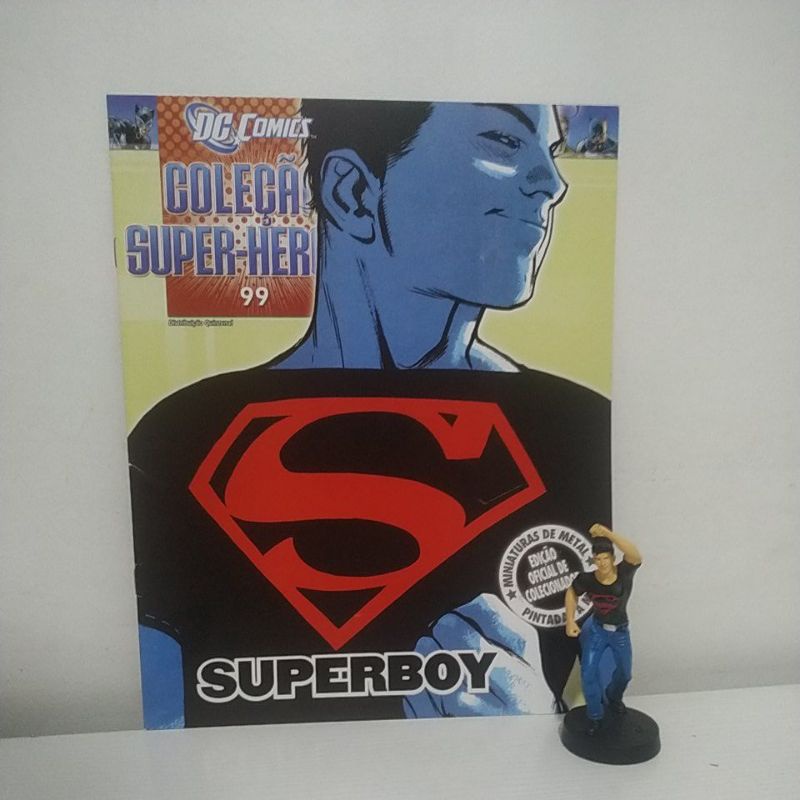 miniatura eaglemoss superboy edição 99 DC super boy | Shopee Brasil