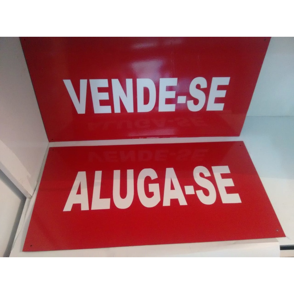 placa de aluga-se personalizada 2 peças envio imediato | Shopee Brasil