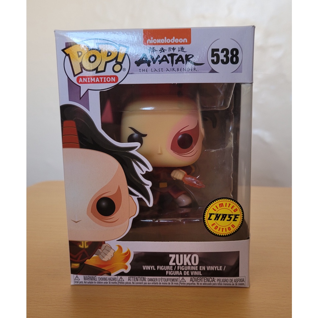 Funko Pop Zuko 538 CHASE - Avatar The Last Airbender | Shopee Brasil