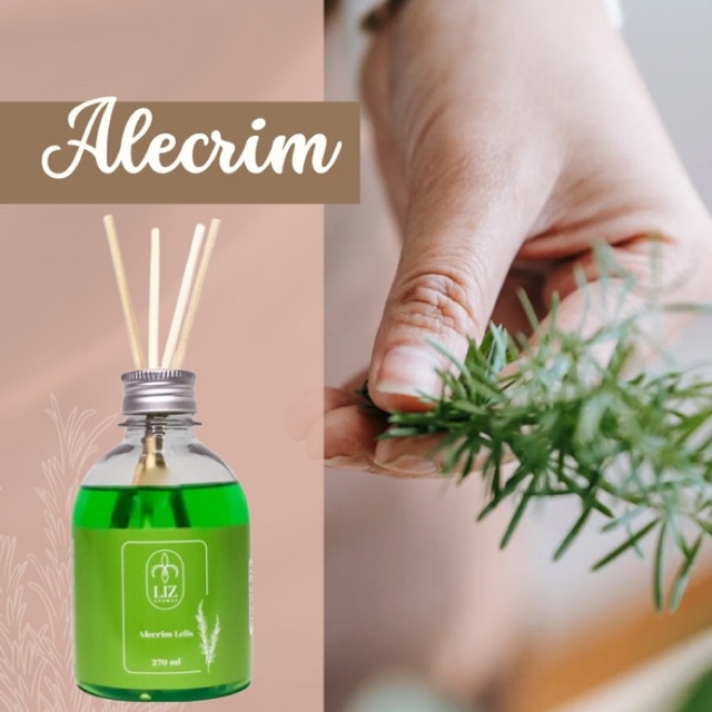 Difusor de aromas Aromatizador de Ambiente essência Alecrim LL - 270 ML Difusor de Ambiente ...