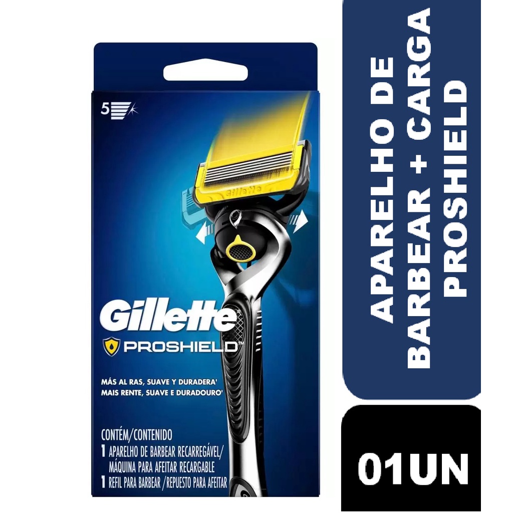 Aparelho de Barbear Gillette Proshield Flexball (01 aparelho + 01 carga ...