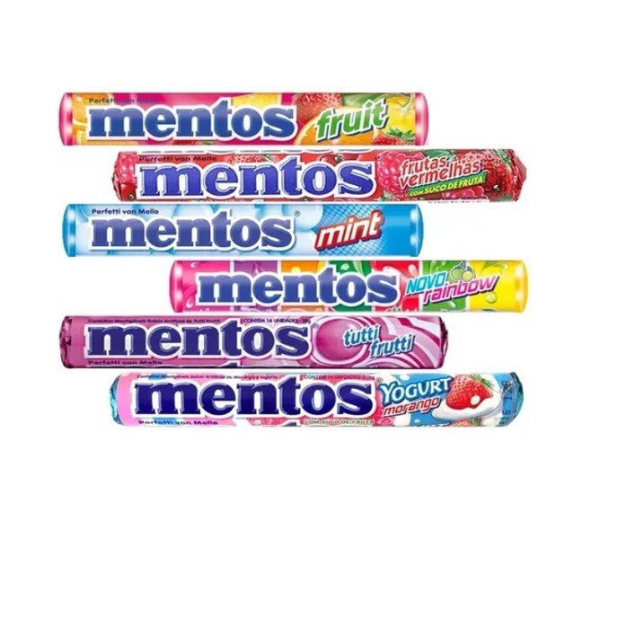 Bala Mentos Stick 37,5g Diversos Sabores | Shopee Brasil