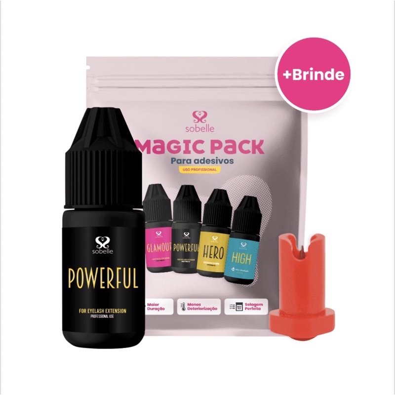 Cola para Alongamento de Cílios Powerful Sobelle 3ml | Shopee Brasil