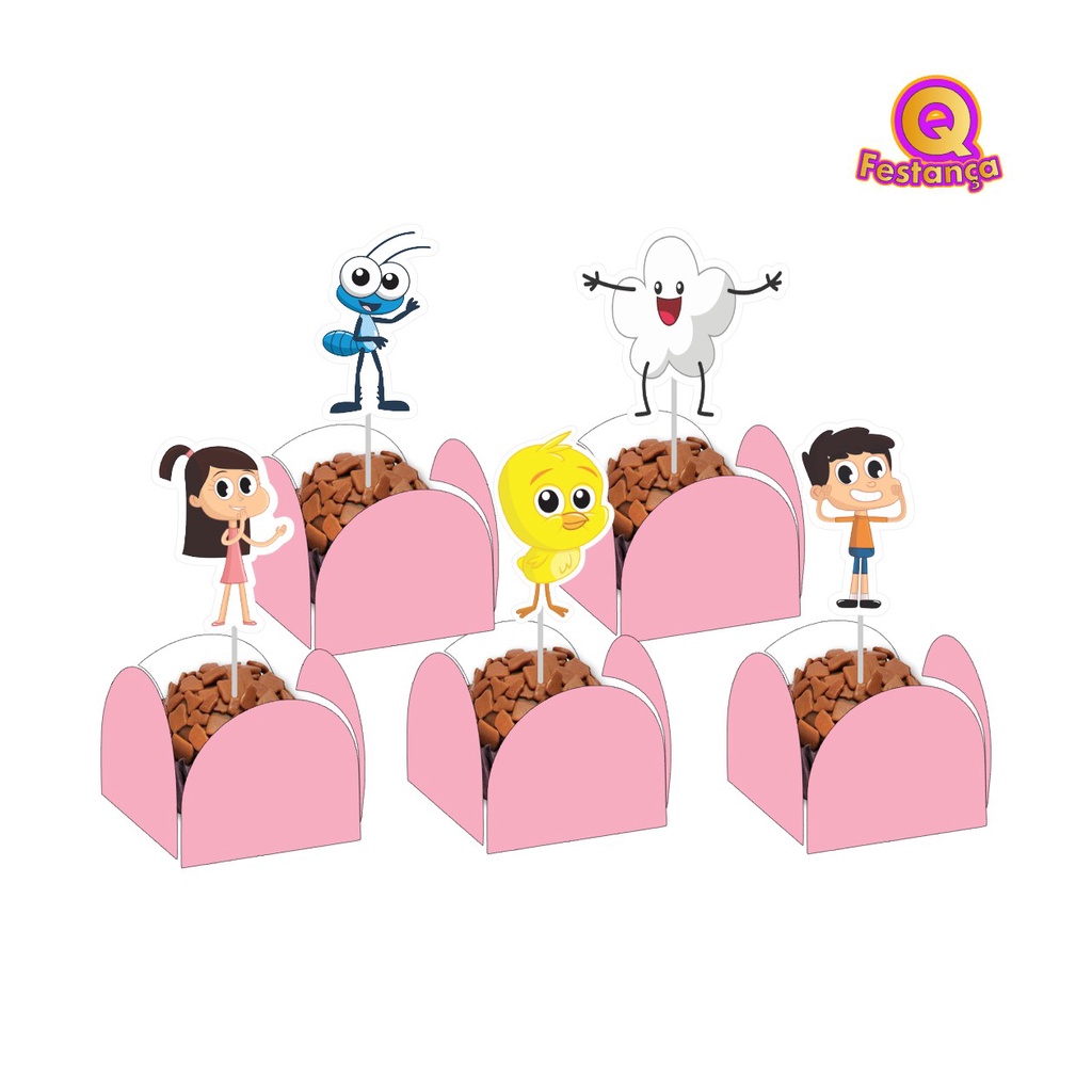10 Topper para Docinho Bob Zoom 3cm - Formigas, Pipoca, Criança, Tema ...