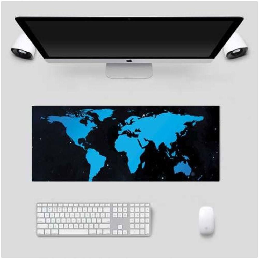 Mouse Pad Grande Gamer Control Personalizado Estampas Mapa Mundi ...