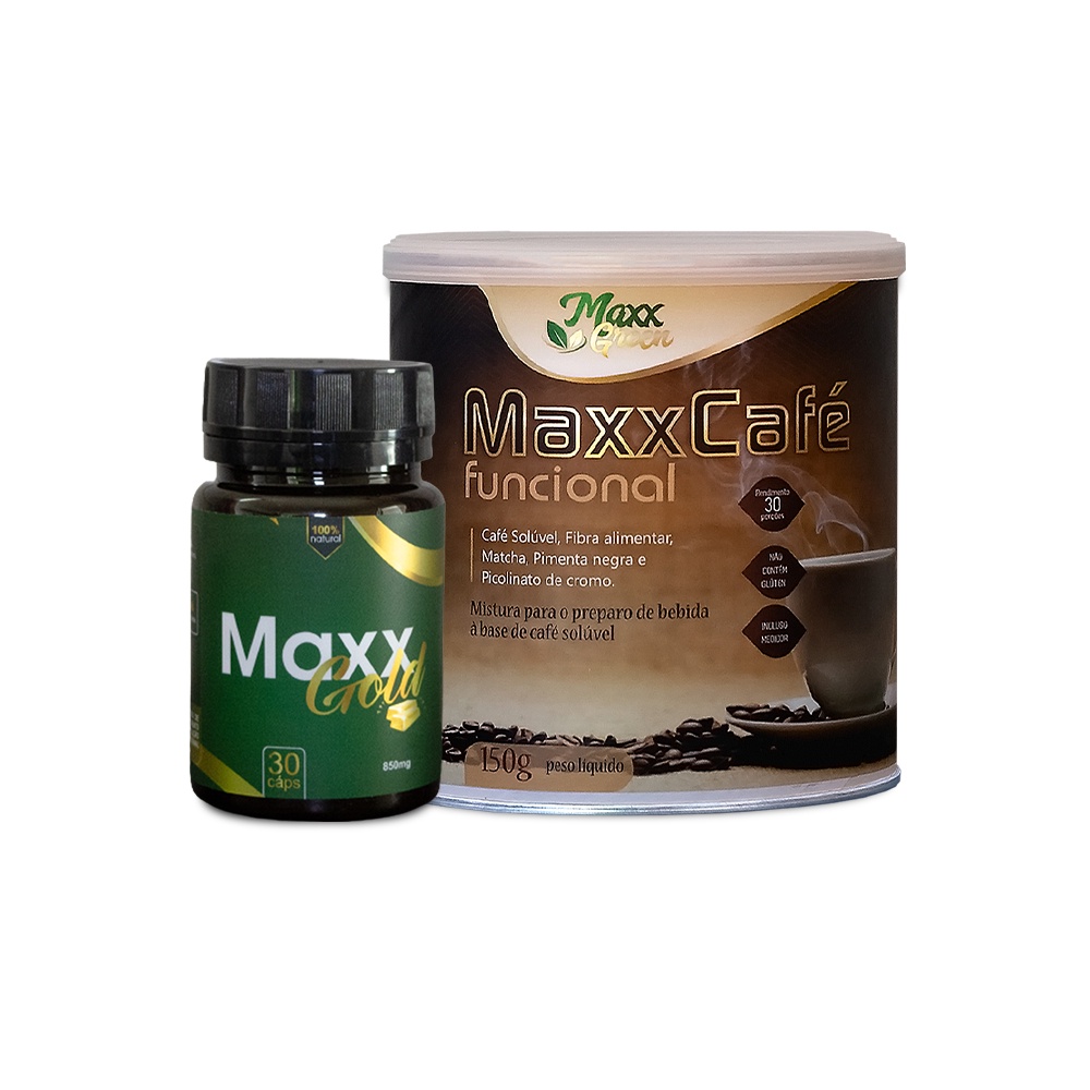 Maxx Gold + Maxx Café 30 cápsulas | Shopee Brasil