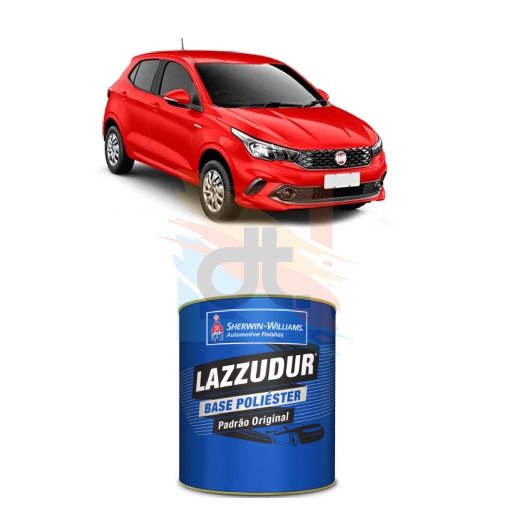 Tinta Poliéster Vermelho Alpine Lisa Fiat 96 Lazzudur 900ml - Cód: 178 ...