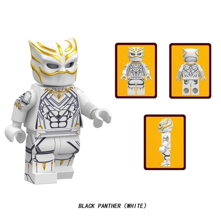 Pantera Negra Limited Edition Minifigura de Lego Jaguar Dourado White ...